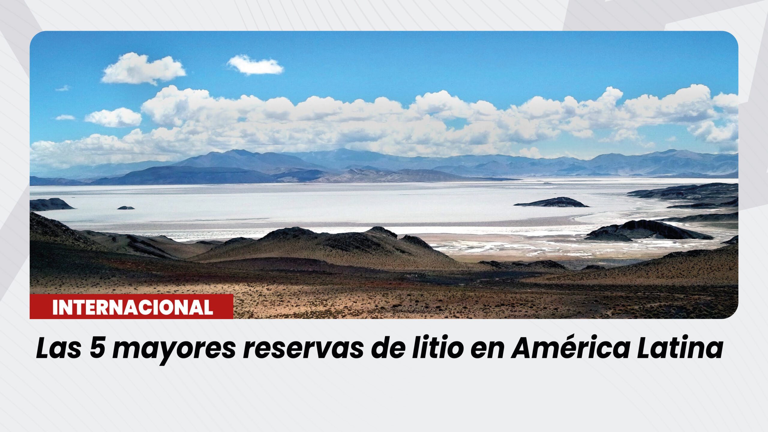 Reservas de litio en América Latina: top 5
