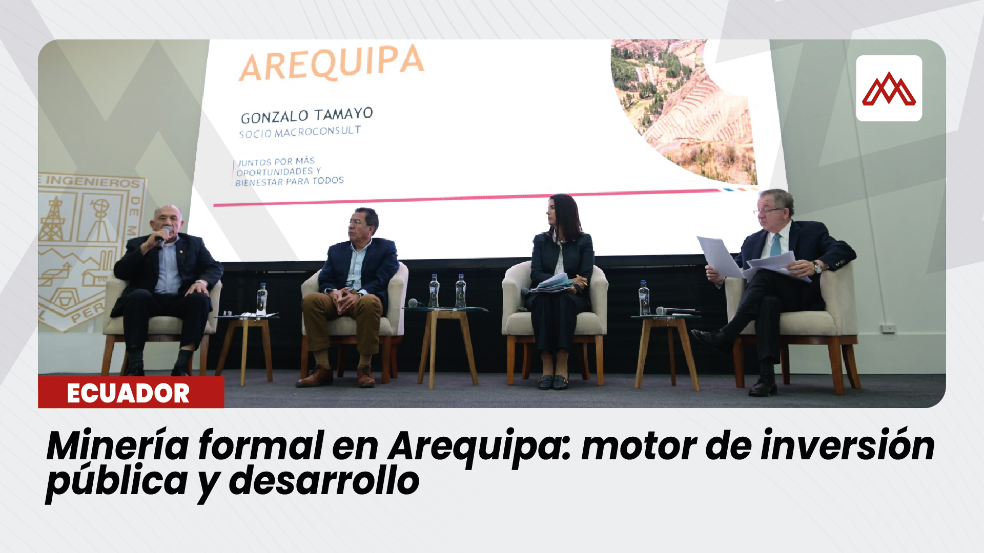 Minería formal en Arequipa aportó S/5 mil millones en 4 años