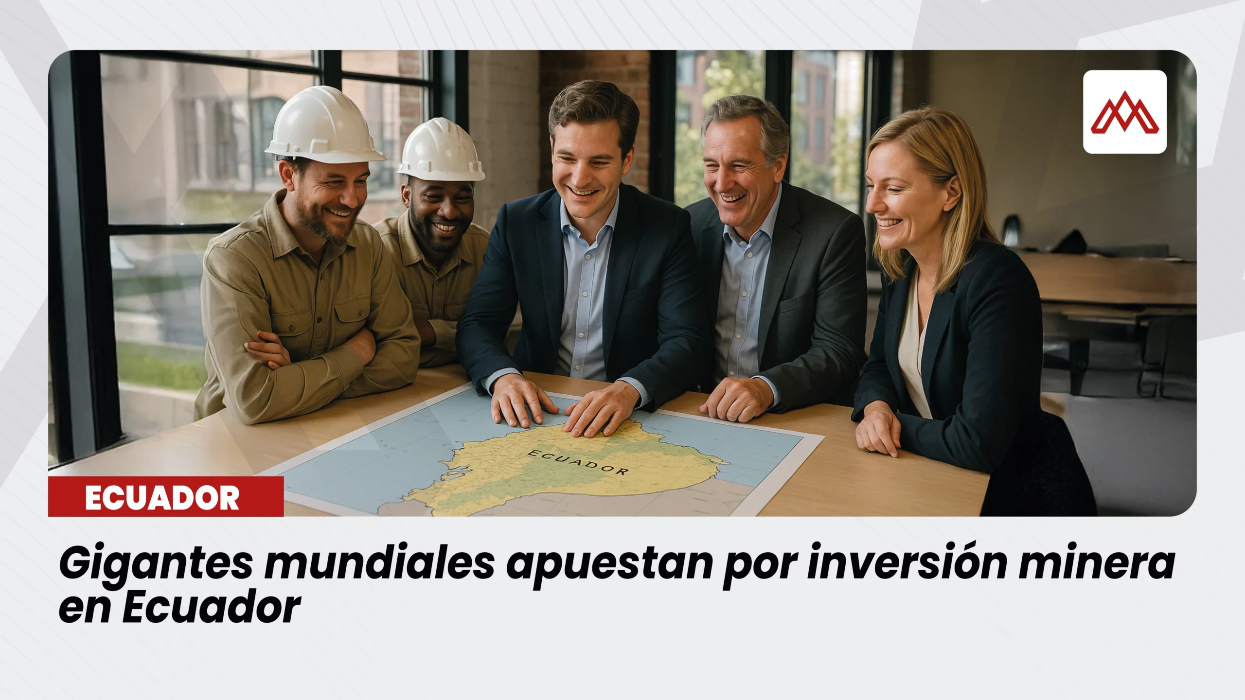 Inversión minera en Ecuador atrae a grandes del sector